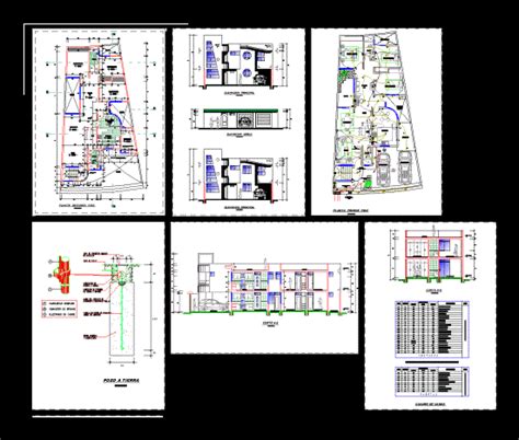 Vivienda Multifamiliar En Autocad Librer A Cad