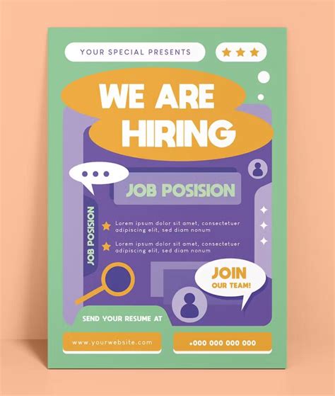 10 Best Creative Hiring Job Flyer Templates PSD Design