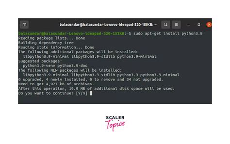 how to install python on linux scaler topics