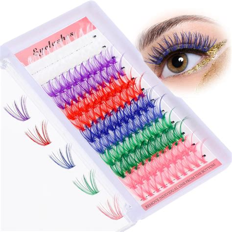 Amazon Colored Lash Clusters 16mm Eyelash Extension Colored