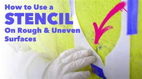How To Use A Stencil On Uneven Surfaces Youtube