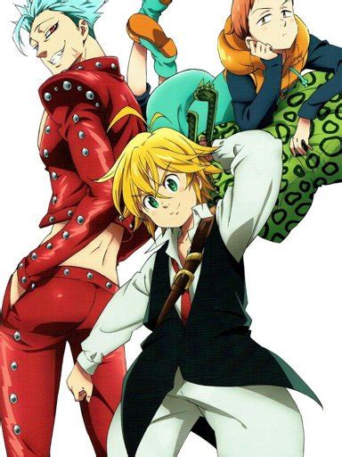 Os três mais fortes dos sete pecados capitais Nanatsu No Taizai Amino