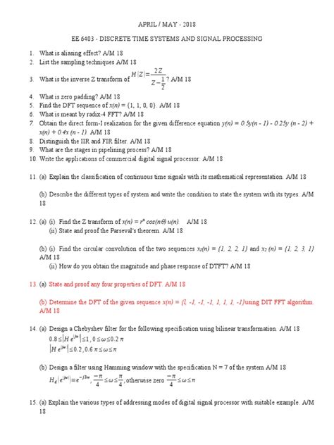 state and proof any four properties of dft a m 18 b determine the dft of the given sequence x