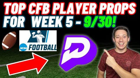 Best College Football Player Props For Week 5 9 30 23 CFB NFL MLB