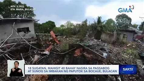 18 Sugatan Mahigit 40 Bahay Nasira Sa Pagsabog At Sunog Sa Imbakan Ng