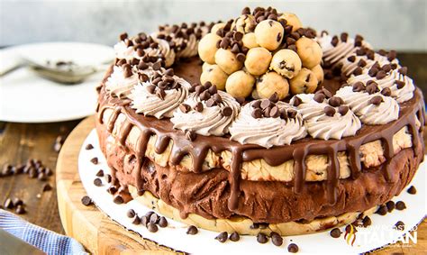 No Bake Cookie Dough Ice Cream Cake