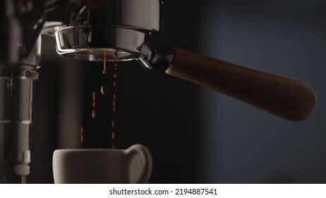 Pull Espresso Shot Bottomless Portafilter On Stock Photo 2194887541
