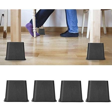 Lot De 4 Rehausseurs De Lit Rehausseurs De Meubles De 7 6 Cm