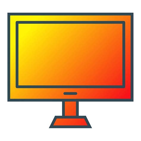 Un Monitor De Computadora Con Una Pantalla Naranja Y Amarilla Que Dice