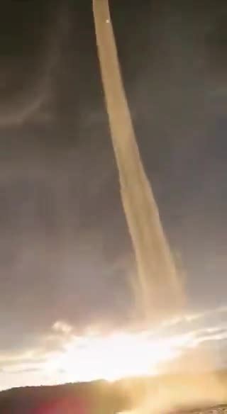 A Spectacular Waterspout Was Observed On The Kama River Russia