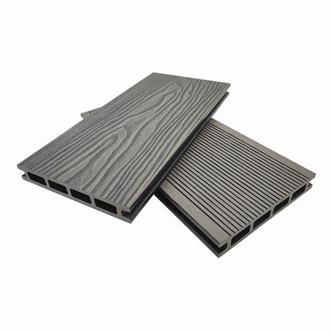 New Design Engineered WPC Decking Hollow Outdoor Wood Plastic Floor