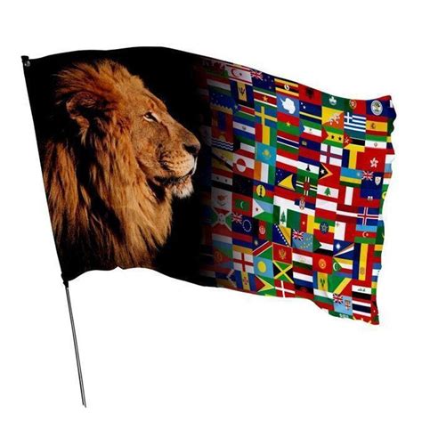 Bandeira Do Brasil E Leao Juda Pontofrio