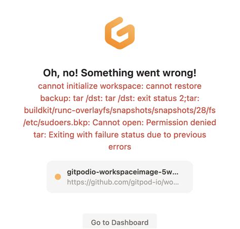 [content service] cannot restart stopped workspace · issue 11183 · gitpod io gitpod · github