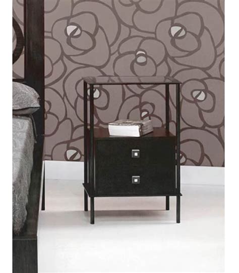 Mesita de noche moderna en forja Ondas en Ámbar Muebles