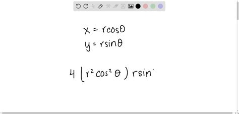 solved the letters x and y represent rectangular coordinates write the equation using polar