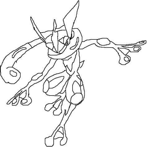 Greninja Coloring Pages