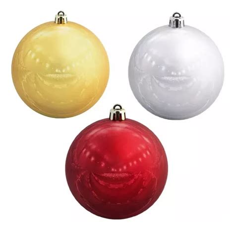Adorno para árbol de navidad EX Decor Bola Grande 15cm plata de 15cm x