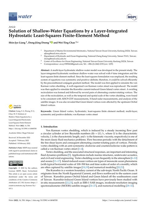 pdf solution of shallow water equations by a layer integrated hydrostatic least squares finite