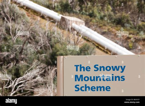 Pipeline Taking Water To Gathega Power Station As Part Of The Snowy