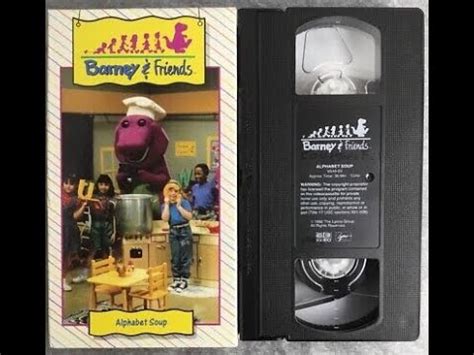 Barney Friends Alphabet Soup Vhs Youtube