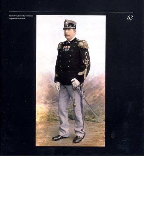 63 Tenente Colonnello Contabile In Grande Uniforme 1898 1902