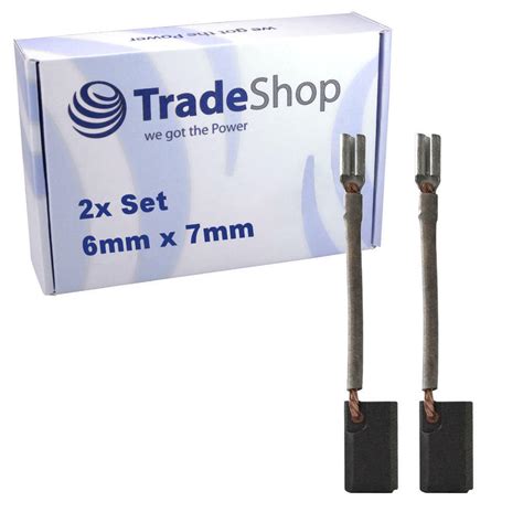 2x Kohlebürste Motorkohlen Schleifkohle 6mm 7mm für Elektrogeräte Motor