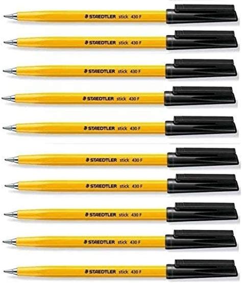 Stylo à bille à pointe fine 0 3 mm Staedtler Stick 430 écriture lisse