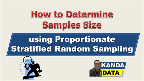 how to determine samples size using proportionate stratified random sampling kanda data