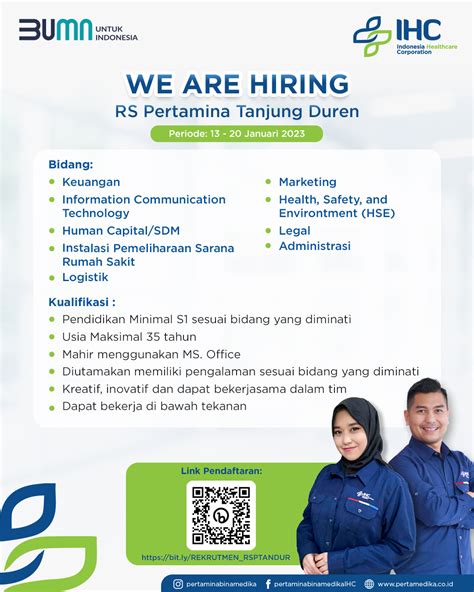 Loker Pt Pertamina Bina Medika Ihc Buka Lowongan Strategis