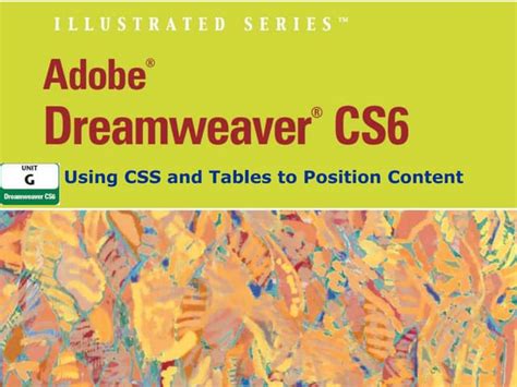 unit g adobe dreamweaver cs6 ppt