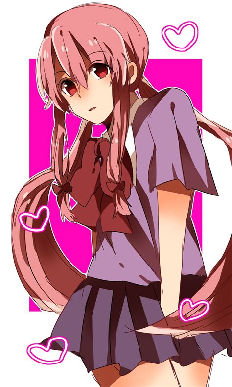Gasai Yuno Mirai Nikki Mobile Wallpaper By Pixiv Id 3591983