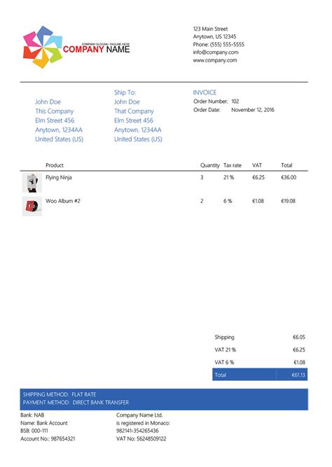 woocommerce pdf invoices and packing slips premium templates