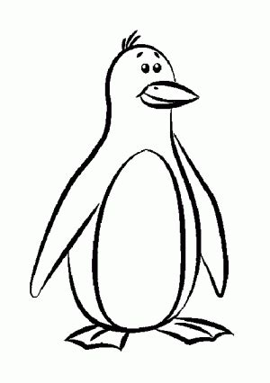 Pinguino Para Colorear Pintar E Imprimir