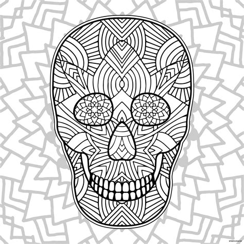 Coloriage D Halloween Mandala Imprimer Coloriage