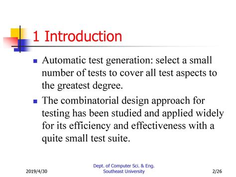 automatic test generation for n way combinatorial testing ppt download