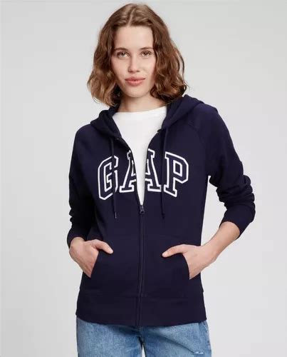 Sudadera Gap Dama Azul Con Ziper Envío gratis