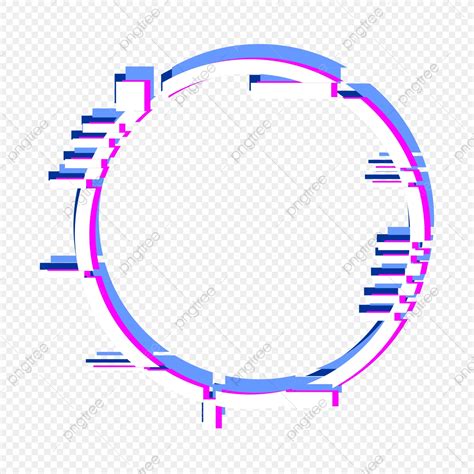 Borda De Falha De Círculo Branco Rosa PNG Falha Fronteira Quadro