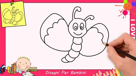 Come Disegnare Una Farfalla FACILE Passo Per Passo Per Bambini 4 YouTube