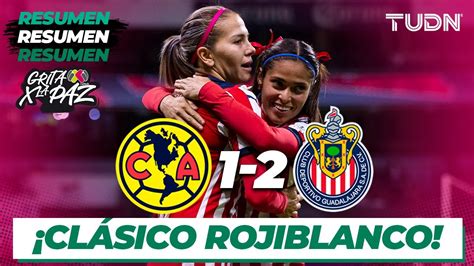 Resumen y goles América 1 2 Chivas Grita México Femenil C22 J 10