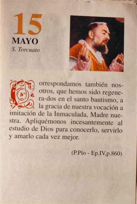 PADRE PÍO DE PIETRELCINA on Twitter Feliz Lunes 15 de Mayo