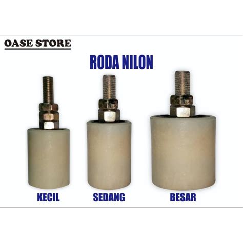 Jual Roda Nilon Roller Pintu Pagar Ukuran Besar Sedang Kecil Shopee