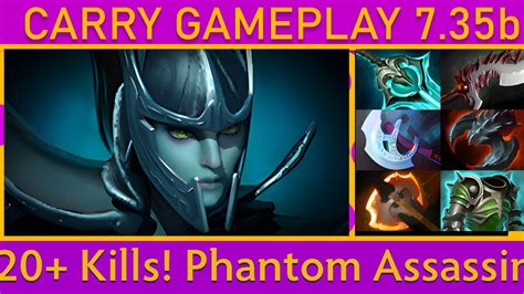 Phantom Assassin 1000 GPM Carry Gameplay 7 35b Dota 2 Top MMR
