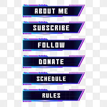 Twitch Stream Panels Vector Hd PNG Images Twitch Stream Panels And