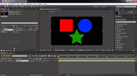 60 Second After Effects Tutorial Using Precomps To Group Objects HD