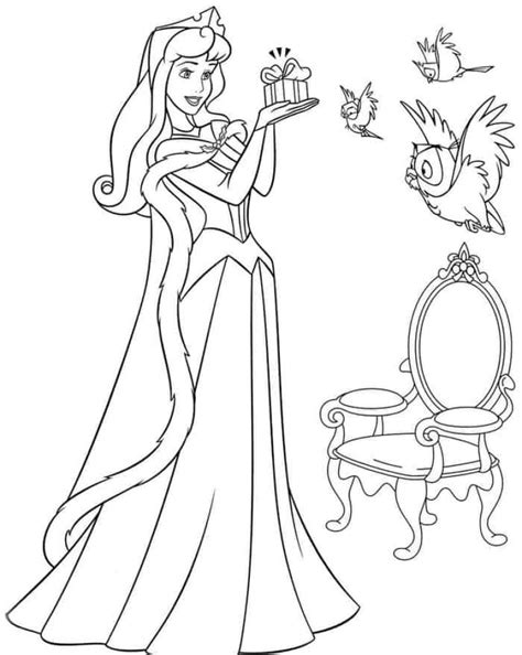 Coloriage princesse Aurore Dessins à colorier et à imprimer