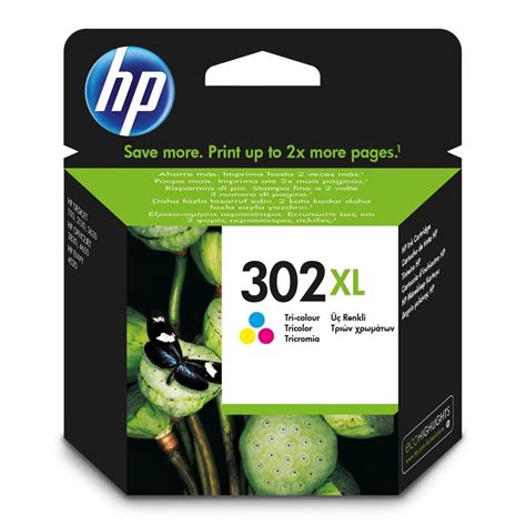 Cartucho De Tinta Original HP 302 XL Alta Capacidad Tricolor F6U67AE
