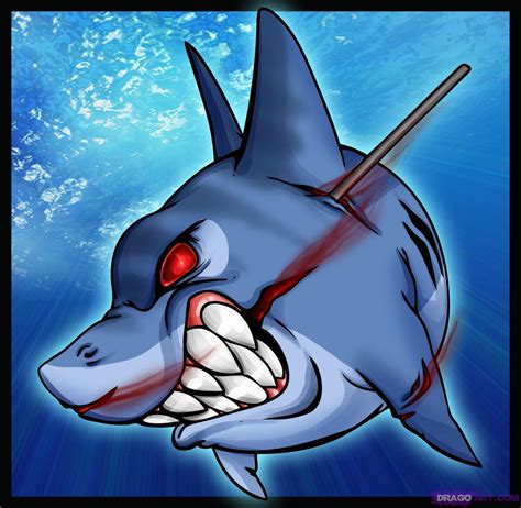 Bull Shark Easy To Draw Clip Art Library