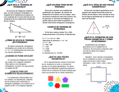 SOLUTION Teorema De Pit Goras Triptico Studypool