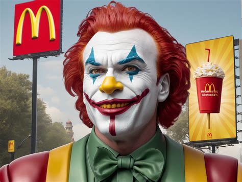 Premium Free Ai Images Ronald Mcdonald Joker Image With Mcdonalds