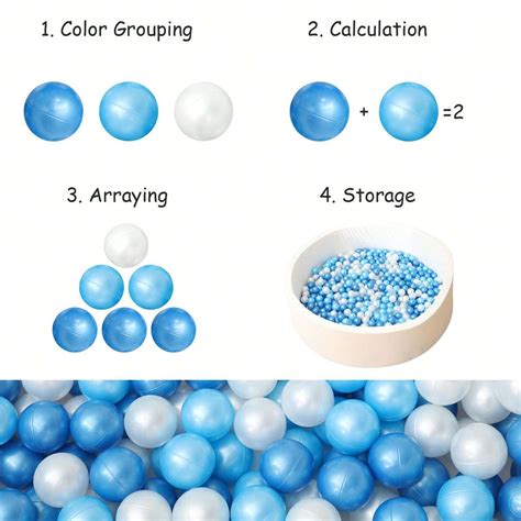 100 Piezas De Bolas Para Hoyo De Pelotas Nacaradas En Azul Oscuro Azul